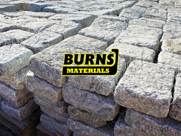 Palletized Jumbo Belgian Block | Burns Materials | Bridgeport, CT